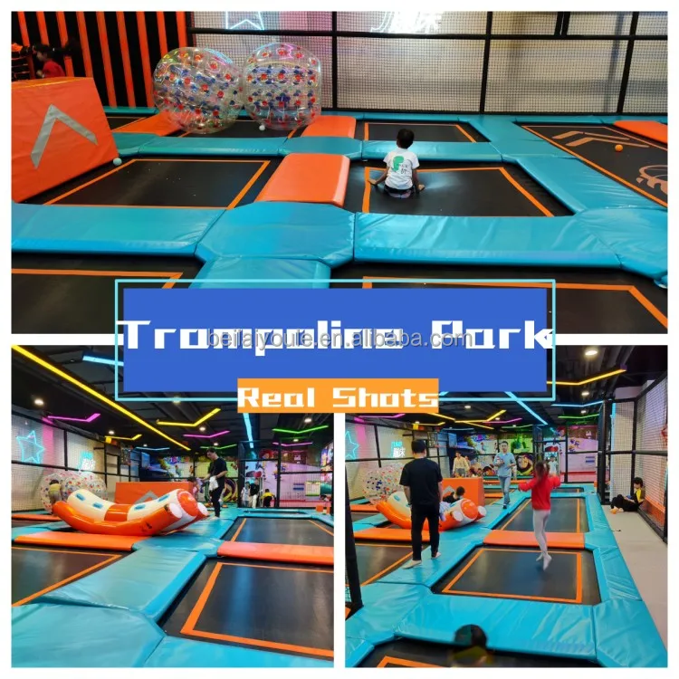 Outdoor Toddler Rectangle in Ground Trampoline Rectangular Park for ...