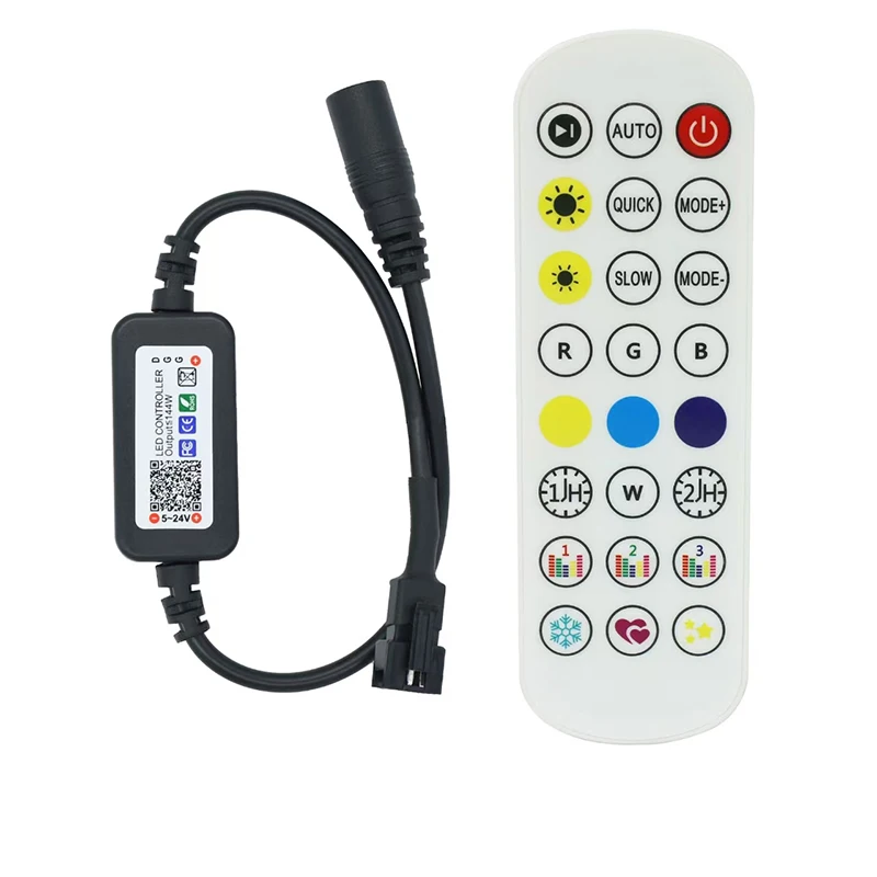 DC5-24V Bluetooth APP LED Light Controller With Remote Controller for ...