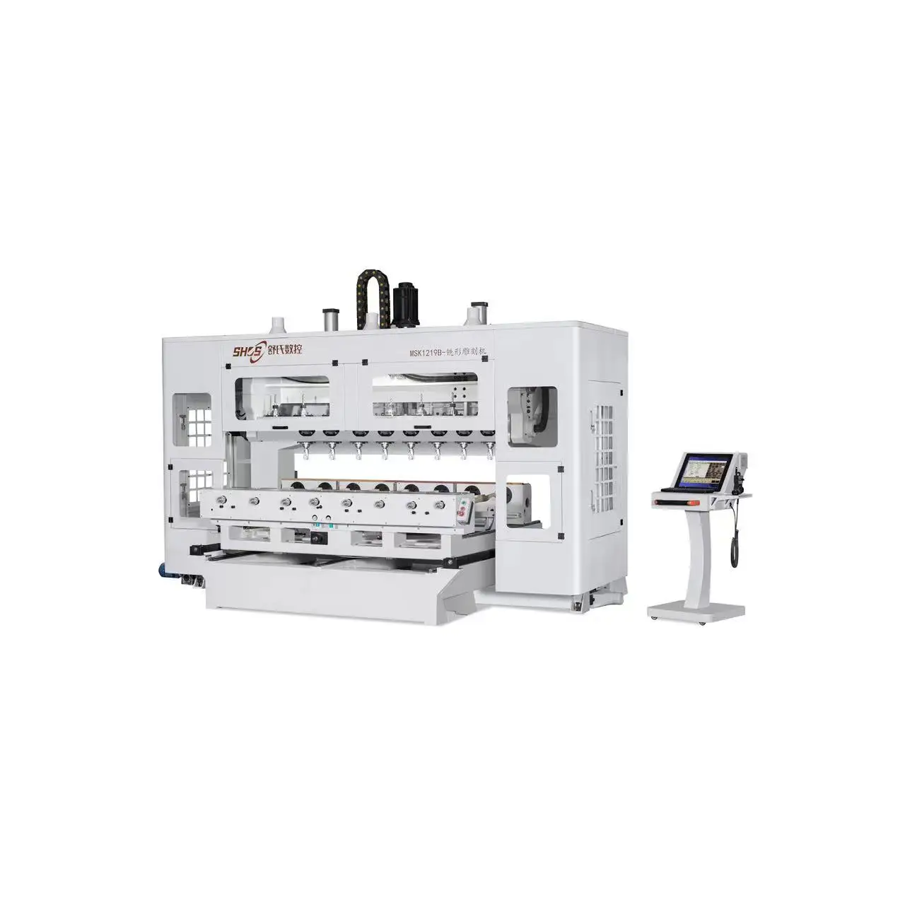 8 spindles Cnc tenoning machine combination jointer for wood high ...