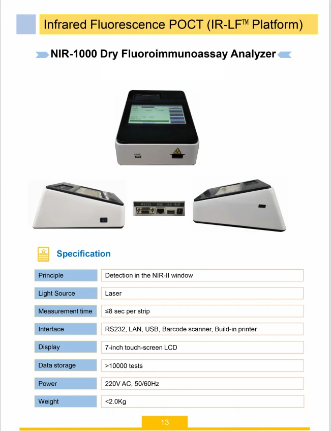 Portable Hormone Analyzer - Rapid Test Poct Machine