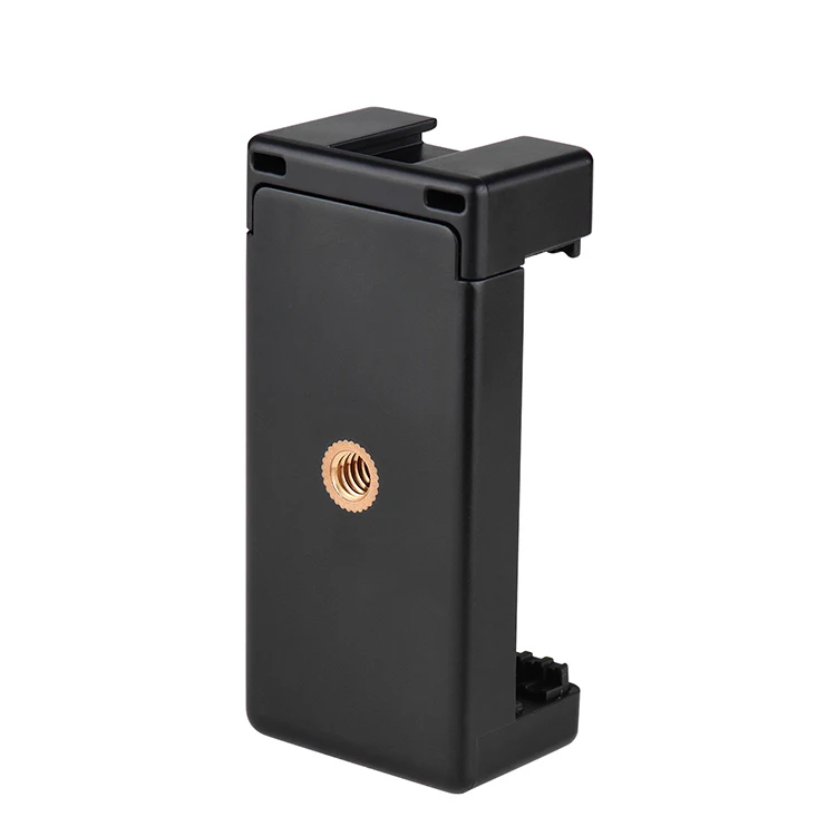 Phone Tripod Mount Adapter Phone Holder Clip With Dual 1/4 Threads Cold ...