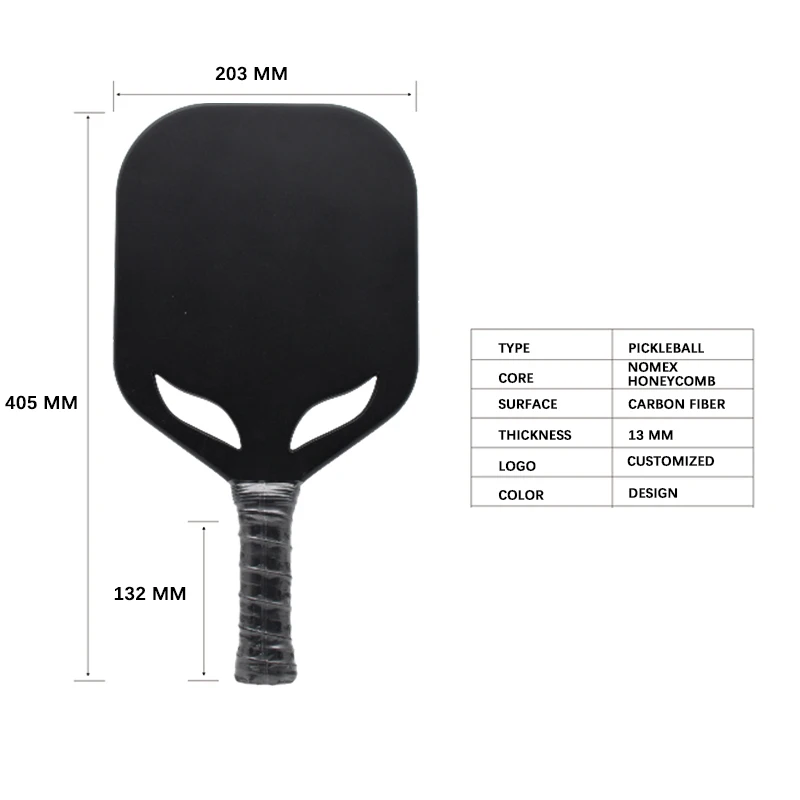 China Thermoformed T700 Carbon Fiber Pickleball Paddle Custom Logo ...