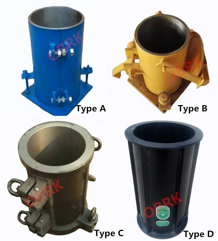 4X8 Concrete Cylinder Molds - Durable Cast Iron Moulds