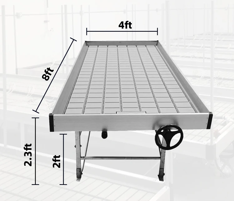 Greenhouse Hydroponics 4X8 Breeding Table - Ebb & Flood