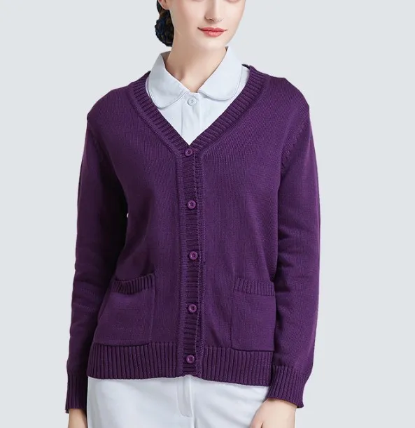 Oem Odm Custom Hospital Staff Sweater Uniforms Doctor Nurse Cardigan ...