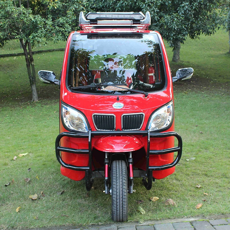 Bajaj-triciclo de gasolina para adultos, motor de cabina cerrada ...