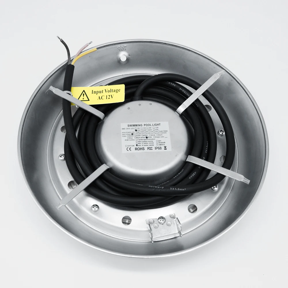 Ac12v Ip68 Rgb 9w 12w 18w Smd Wall Mounted Led Swimming Pool Light Low Power Stainless Steel ...