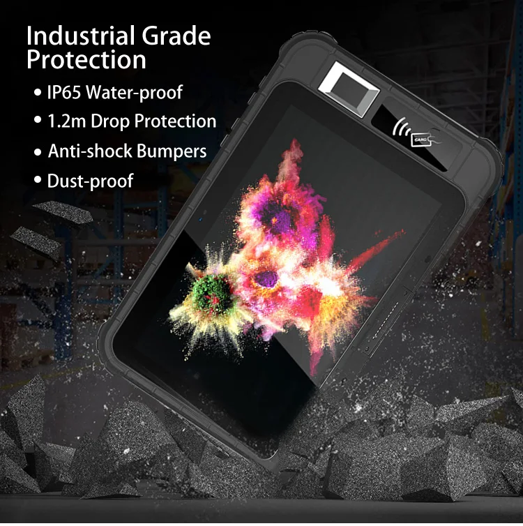 Custom Industrial Rugged Barcode Scanner - Android Tablet