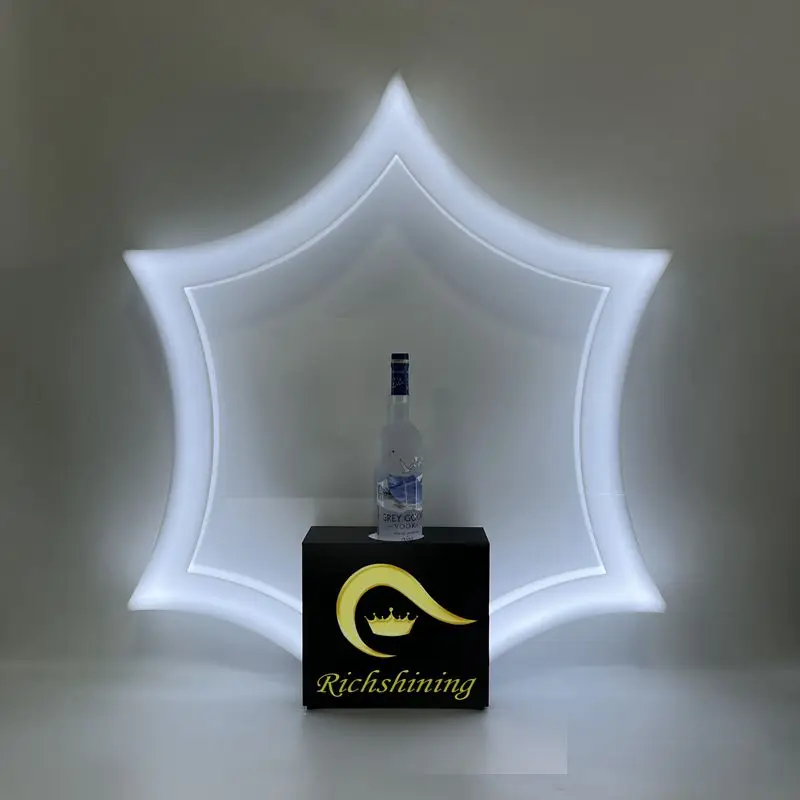 Stainless Steel Rocket Led Bottle Light Base Presenters For Bar Hotel ...