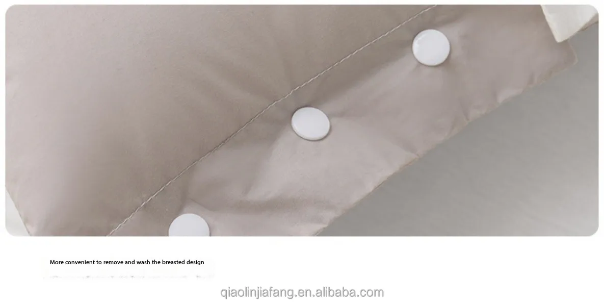 Portable Ergonomic Partition Design All-cotton Pillow Core Double Layer ...