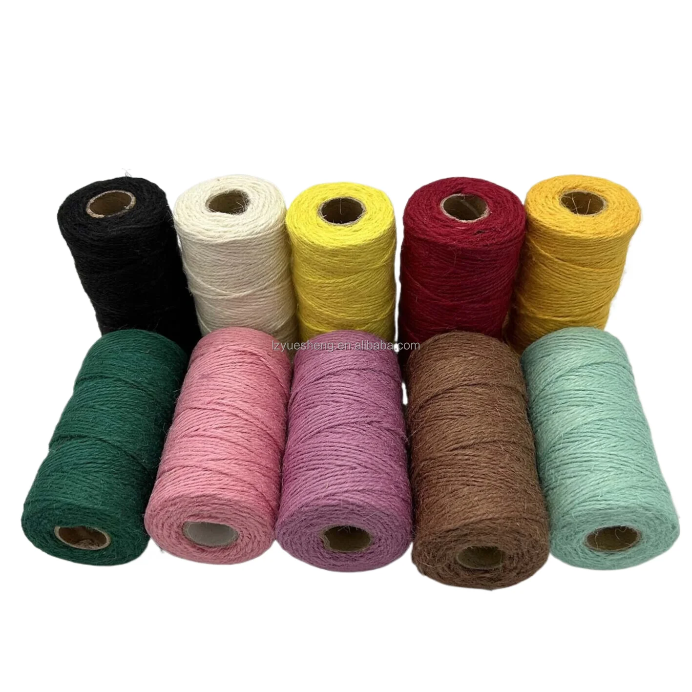 Colored 2mm 3ply Jute Twine, Jute Rope Jute Thread for DIY Deco Packing ...