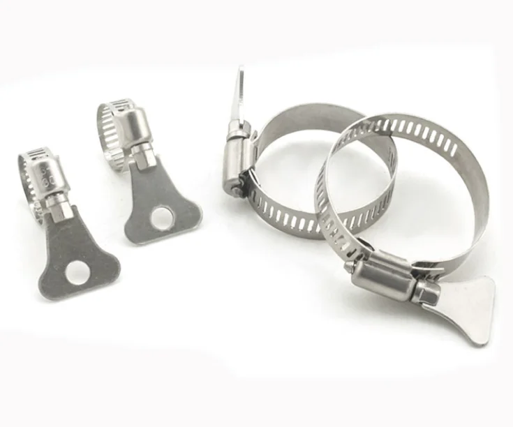 DIN 3017 SUS304 SUS 316 Stainless Steel Hose Clamp American Adjustable ...