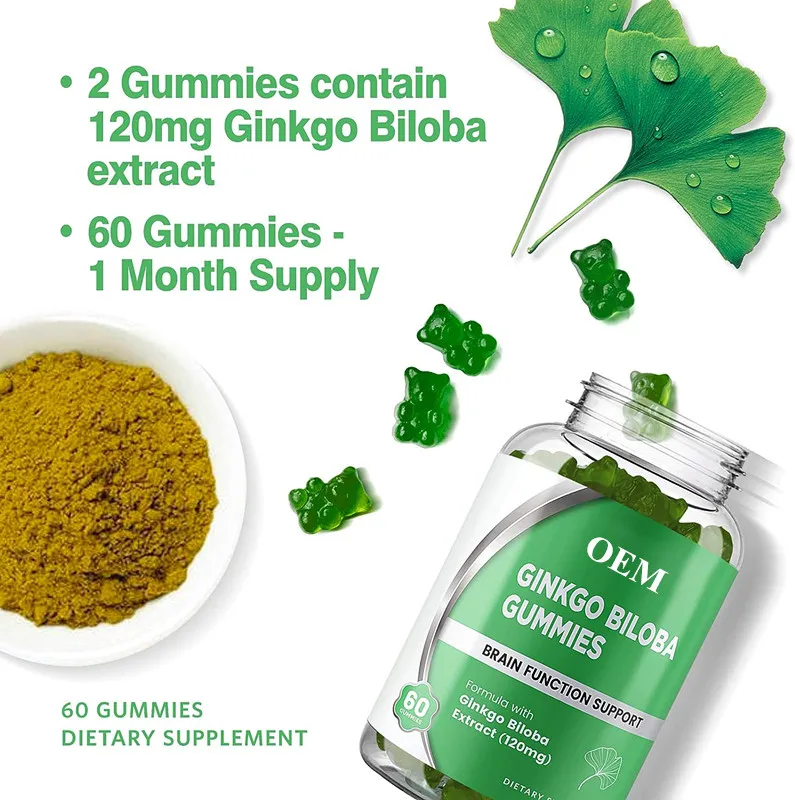 Oem/odm/obm Vegan Natural Nootropics Brain Supplement Ginkgo Biloba ...