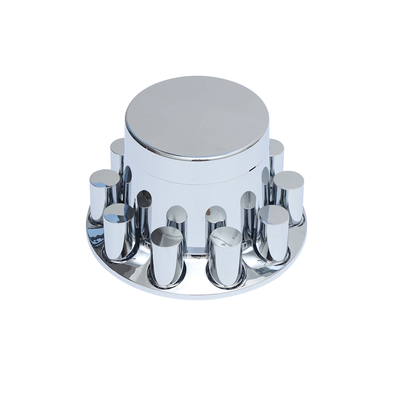 Ninetin Truxpro Flat Top Chrome Abs Rear Axle Cover Kit Hubcap With 10 ...