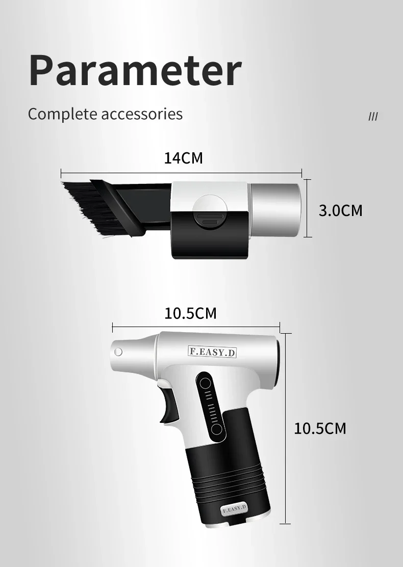 120000rpm Mini Compressed Air Duster Portable Hand Held Fan Electric ...