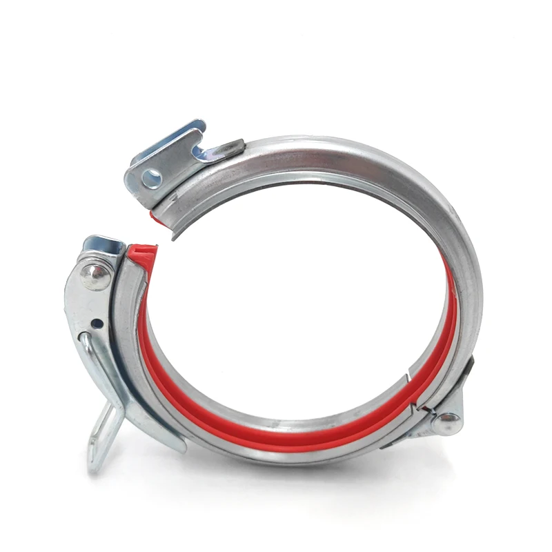 Quick Release Flange Lock Duct Clamp Pull Ring with Lever