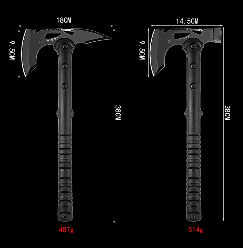 Multi-Functional Camping Tactical Axe for Survival, Wood Chopping, and ...