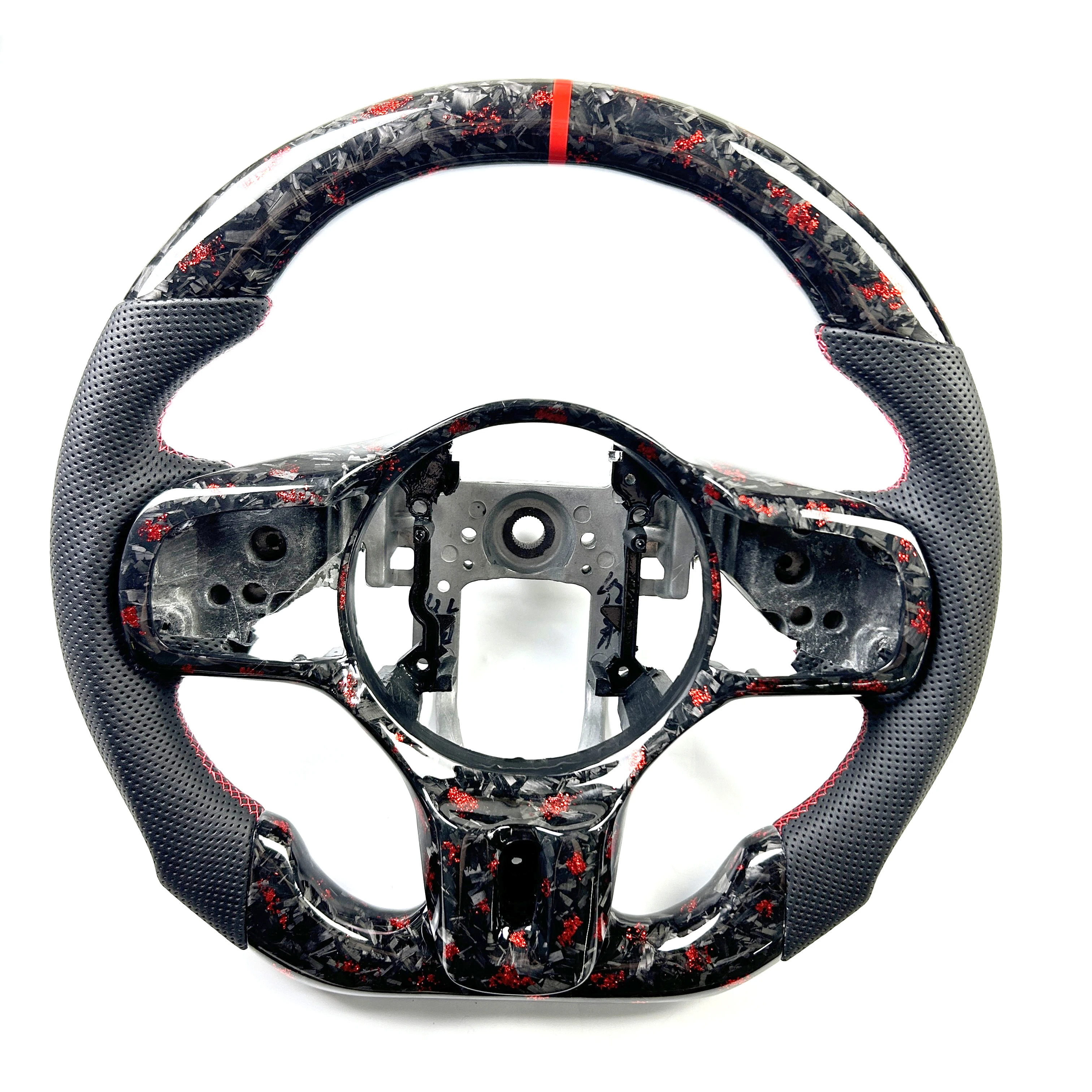Oem Flat Bottom Carbon Fiber Sports-style Steering Wheel Perfect Fit ...