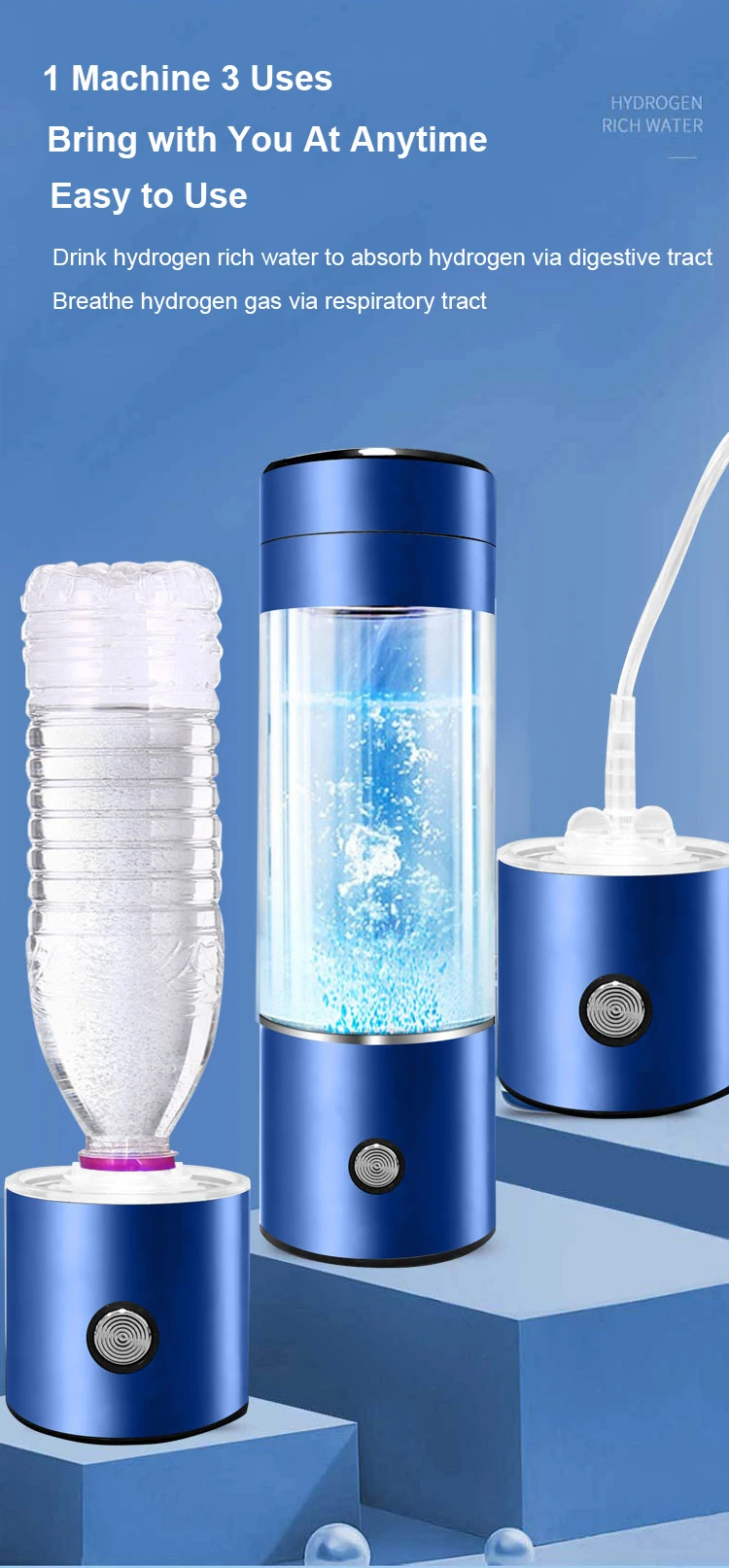 Travel Water Bottle H2next Bottle 2025 - H2next Hydrogen Revitalizer,14 ...