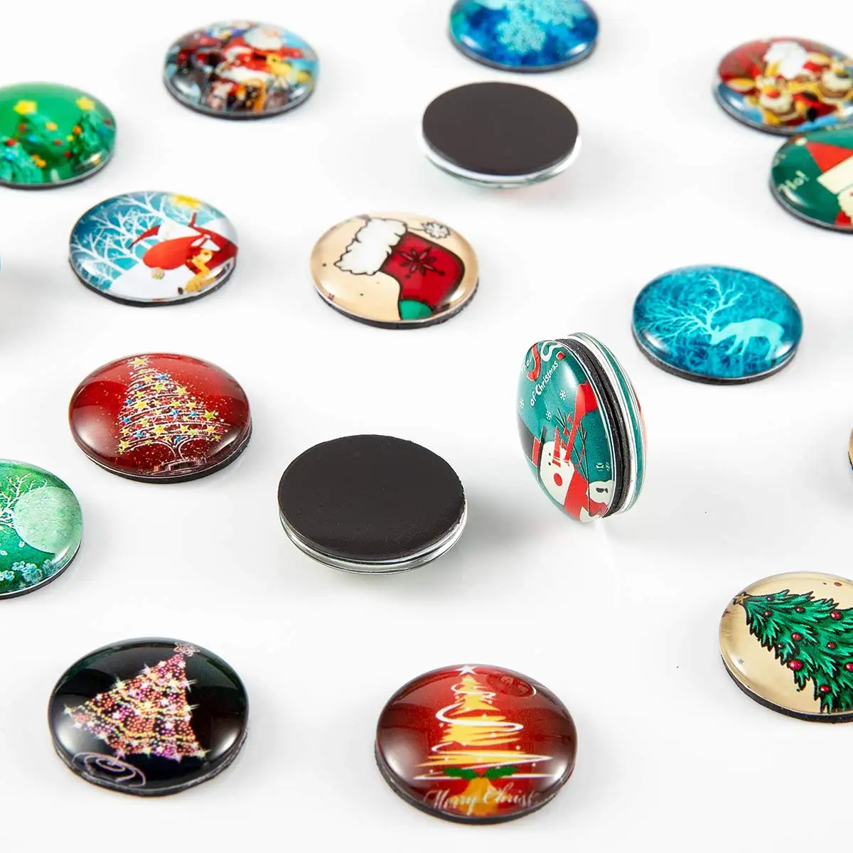 Magnets Glass Magnet Strong For Fridge Cosmetics Cute Cartoon 3d Dome ...