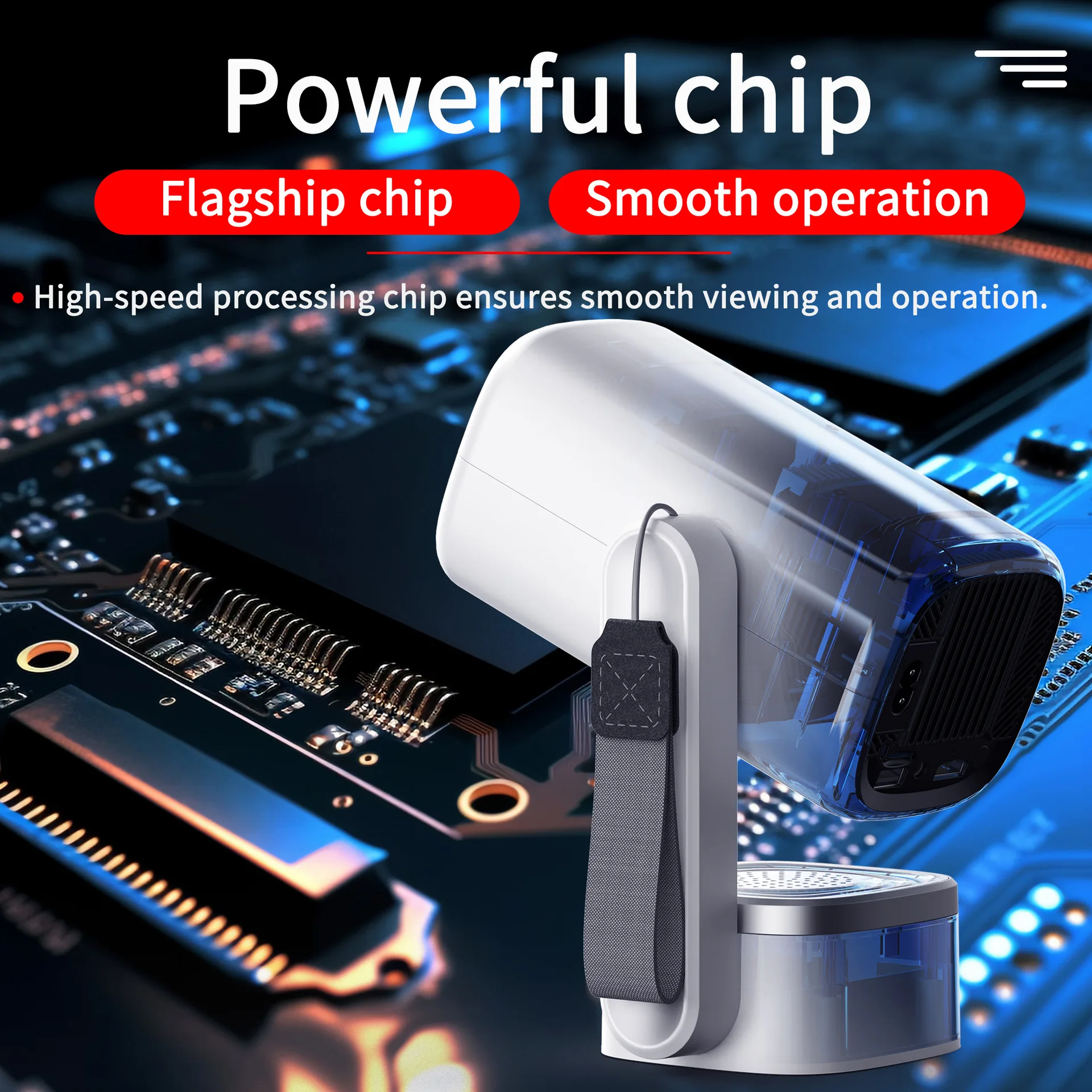 Overhead Ceiling Projector Wall Projection 4k HD 200ANSI Lumens with ...