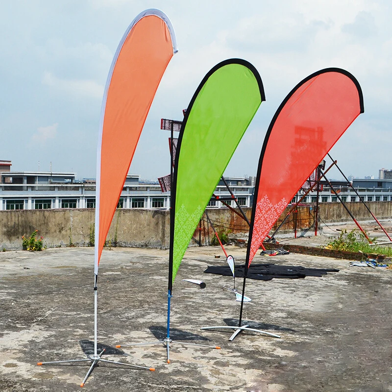 Flying Banner Teardrop Tear Drop Flags Custom Logo Banner Outdoor Beach ...