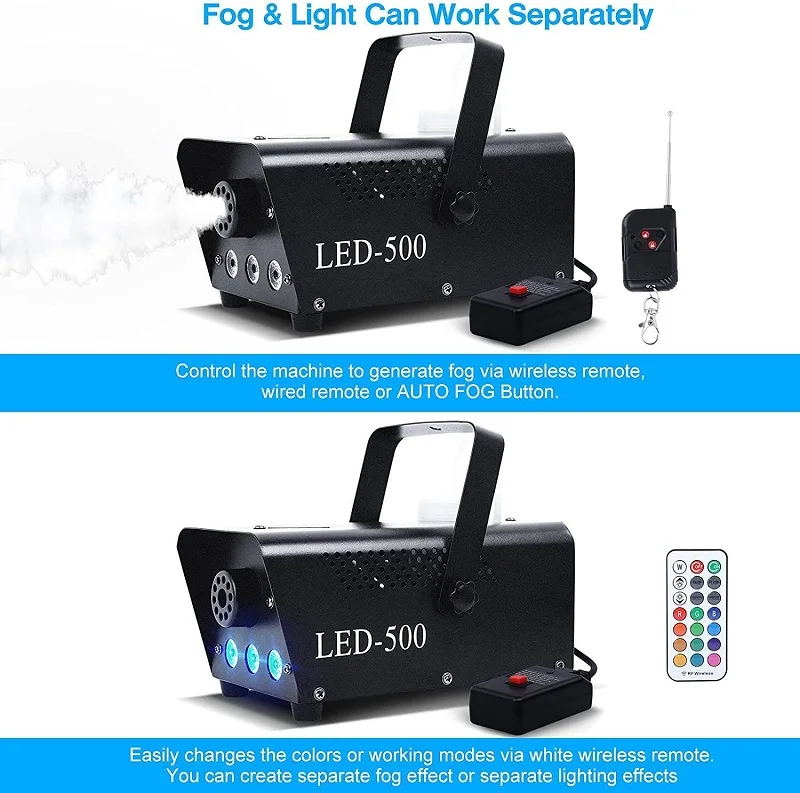 Dj Fog Machine Smoke Machine 400w 500w With Wired Remote Control ...