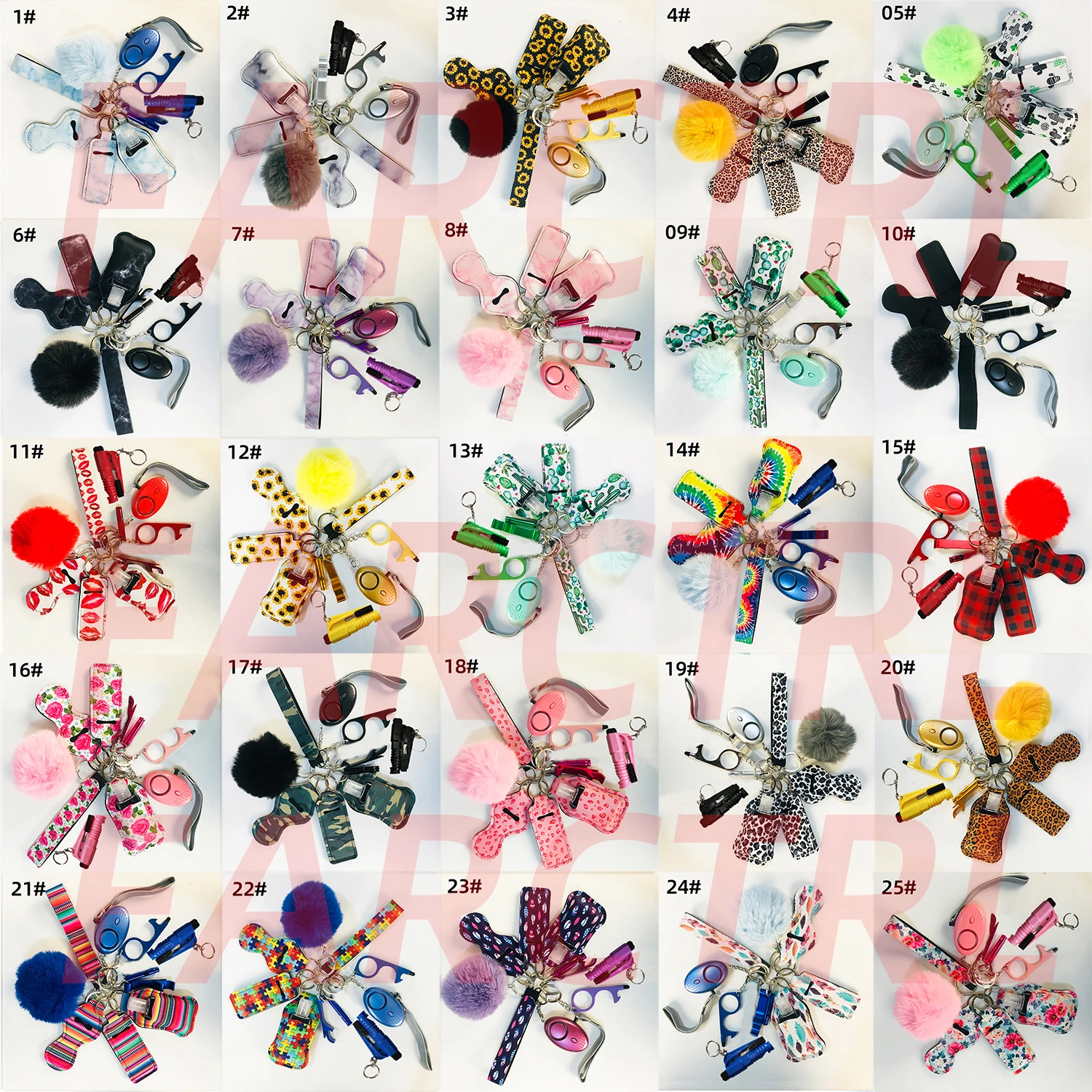 Self Defense Keychain Set 11pc Luxury Self Defense Keychain Set ...