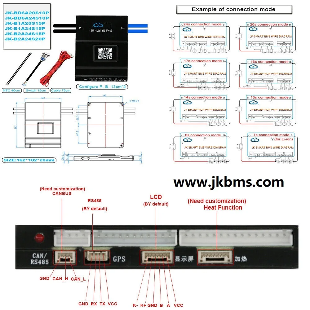JKBMS Factory Direct Sell - Active Balancer for Battery Packs
