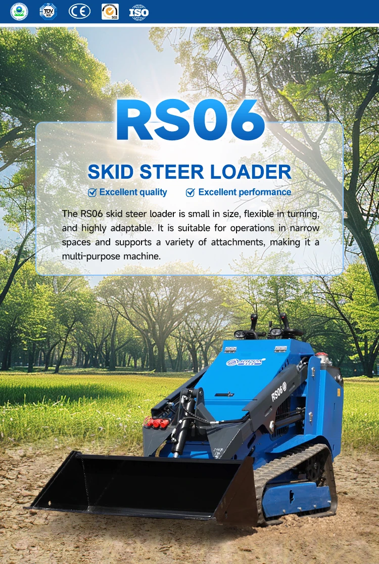 CE Approved China Steerskid Loader Sliding Loaders Lawn Mower ...