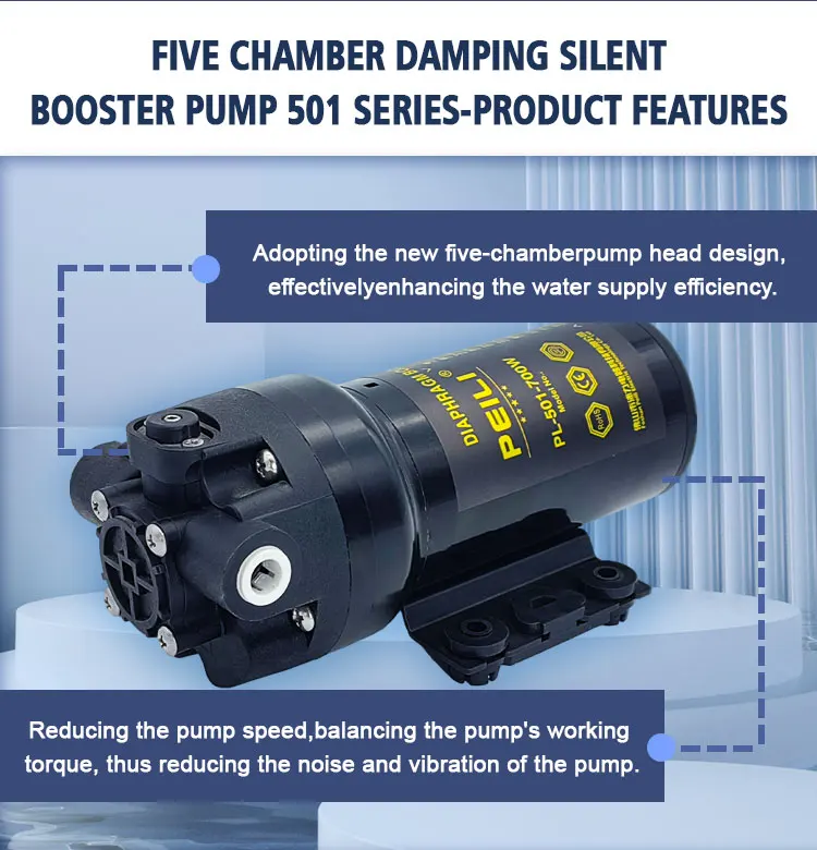 PEILI Diaphragm Booster Pump PL-501-700W - Ultra-Quiet & Efficient