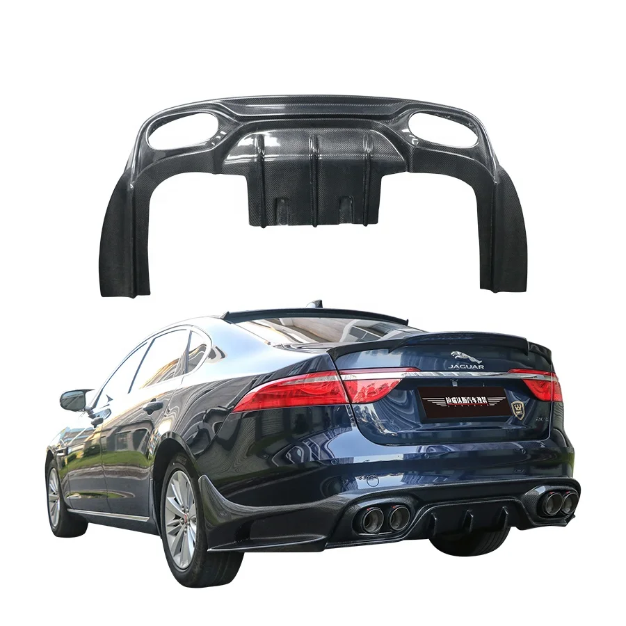 carbon fiber rear diffuser for jaguar XFL 2015-2020 rear bumper rear ...