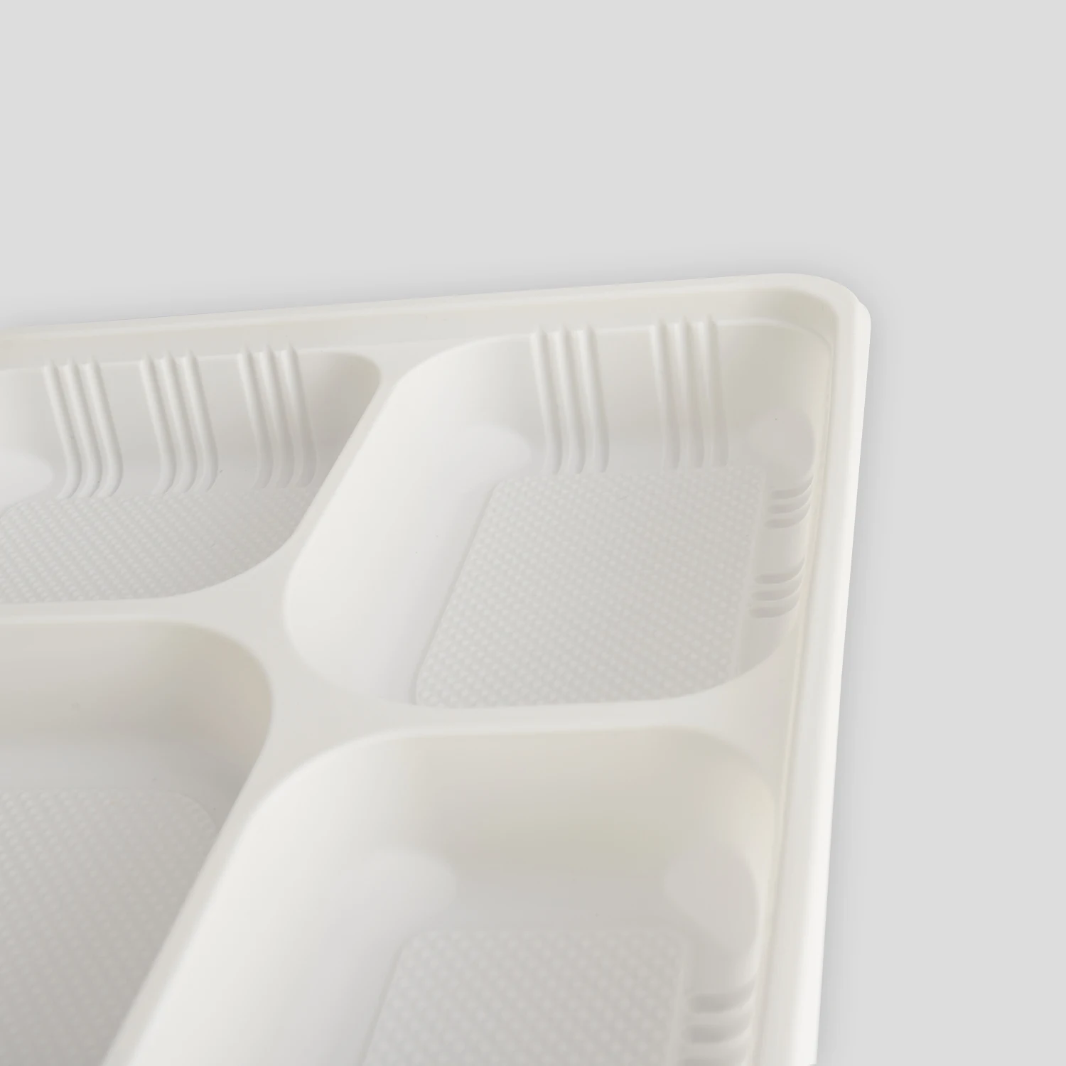 Eco Friendly 6 Compartments Tray Biodegradable 40 Pieces Retail Package ...