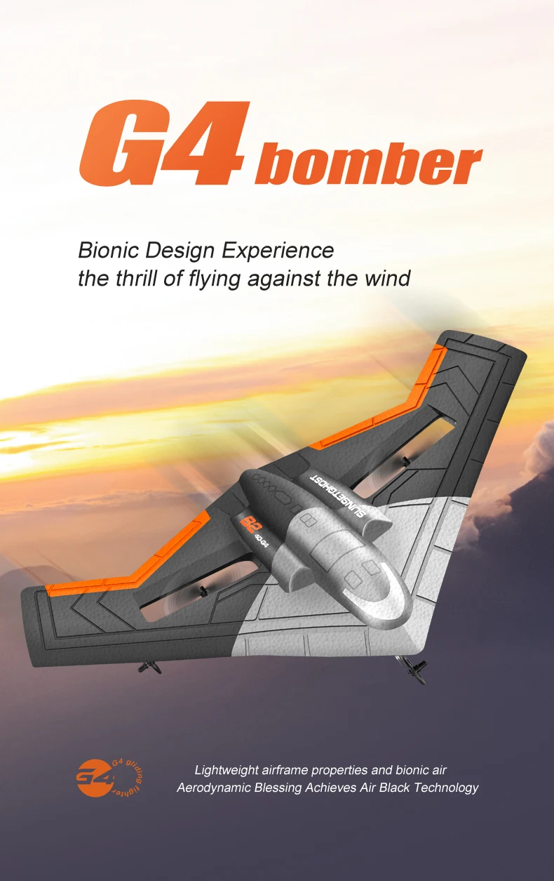 Mini G4 Rc Airplane Epp Foam Flying Aircraft Kits Model Fixed Wing ...