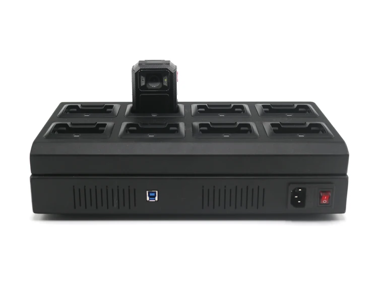 8 Ports Analog Camera Docking Station Charging Body Worn Cameras and ...