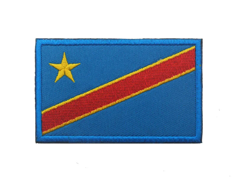 African Countries Flags Embroidery Patches with Hook Loop