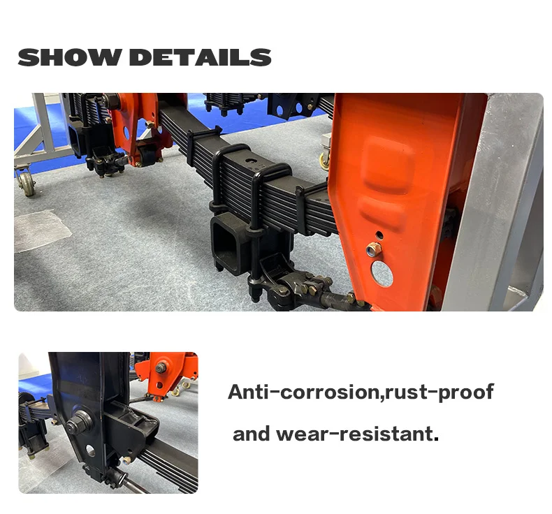 Trailer Tandem Axles Leaf Spring Mechanical Suspension