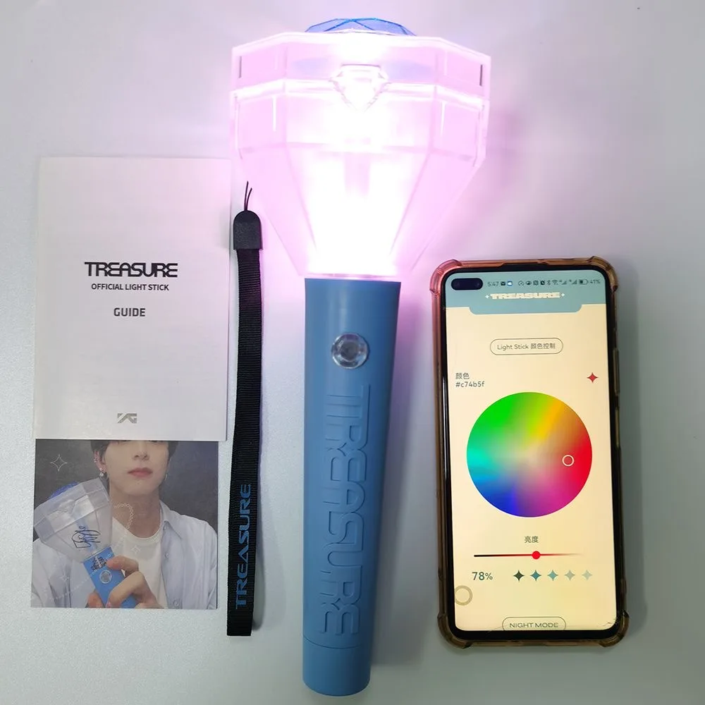 Official Custom Korea Kpop Idol Treasure App Wireless Rgb Led Fan Light ...