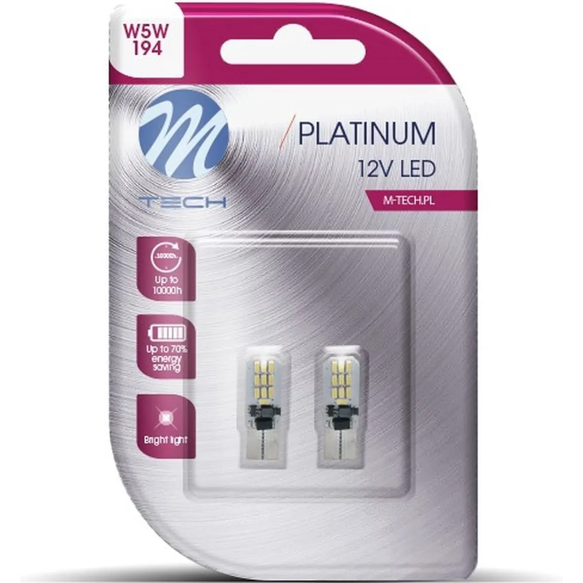 M-Tech 20x LED Diode W5W 12V Platinum Canbus Wit Set#5901508524652 LED ...