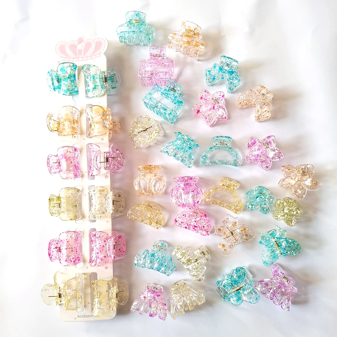 Small Claw Clips for Hair Simple Elegant Mini Hair Claws New Shape Half ...