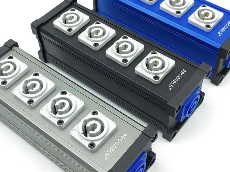 Powercon Audio Distribution Box - Stage Connector Accessories