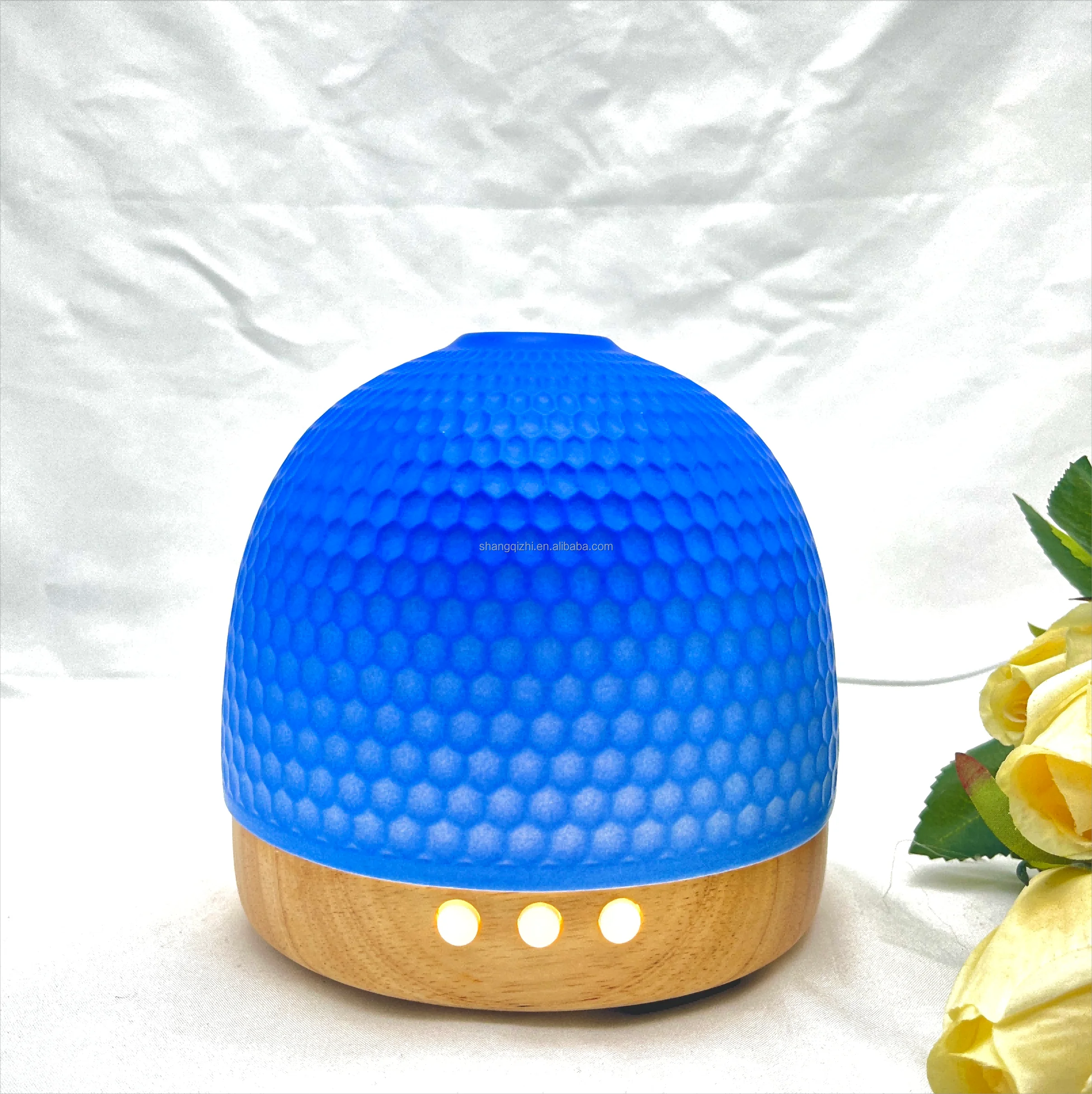 300ml Real Wood Base Colorful Ceramic Aroma Diffuser Fragrance ...