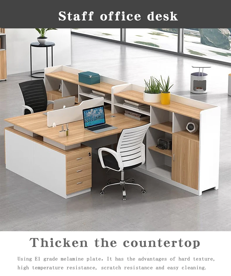 Manufacturer Office Cubicle Workstation 4 People Modern Office Desk ...
