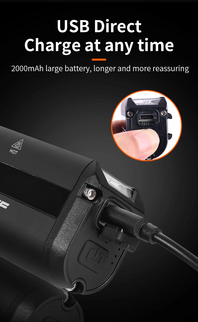 High Quality Bicycle Led Light 900 Lumen 2000mah Battery Usb ...
