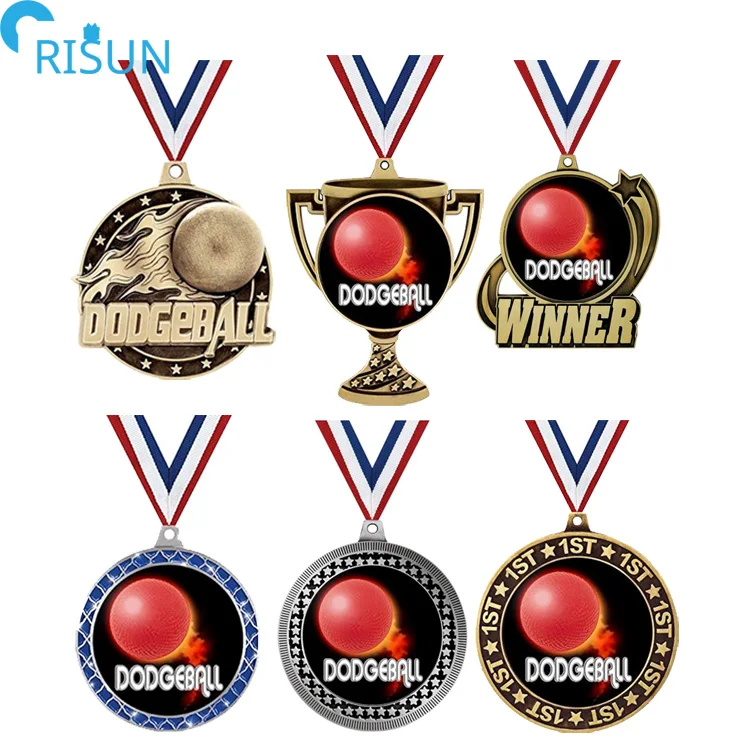 Factory Customized 3d Dodgeball Medals Custom Logo Kids Dodgeball ...