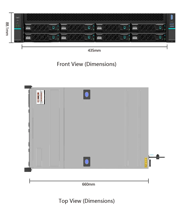 2u 8 Bays Server Chassis Server Case 12GB Backplane Factory Direct ...