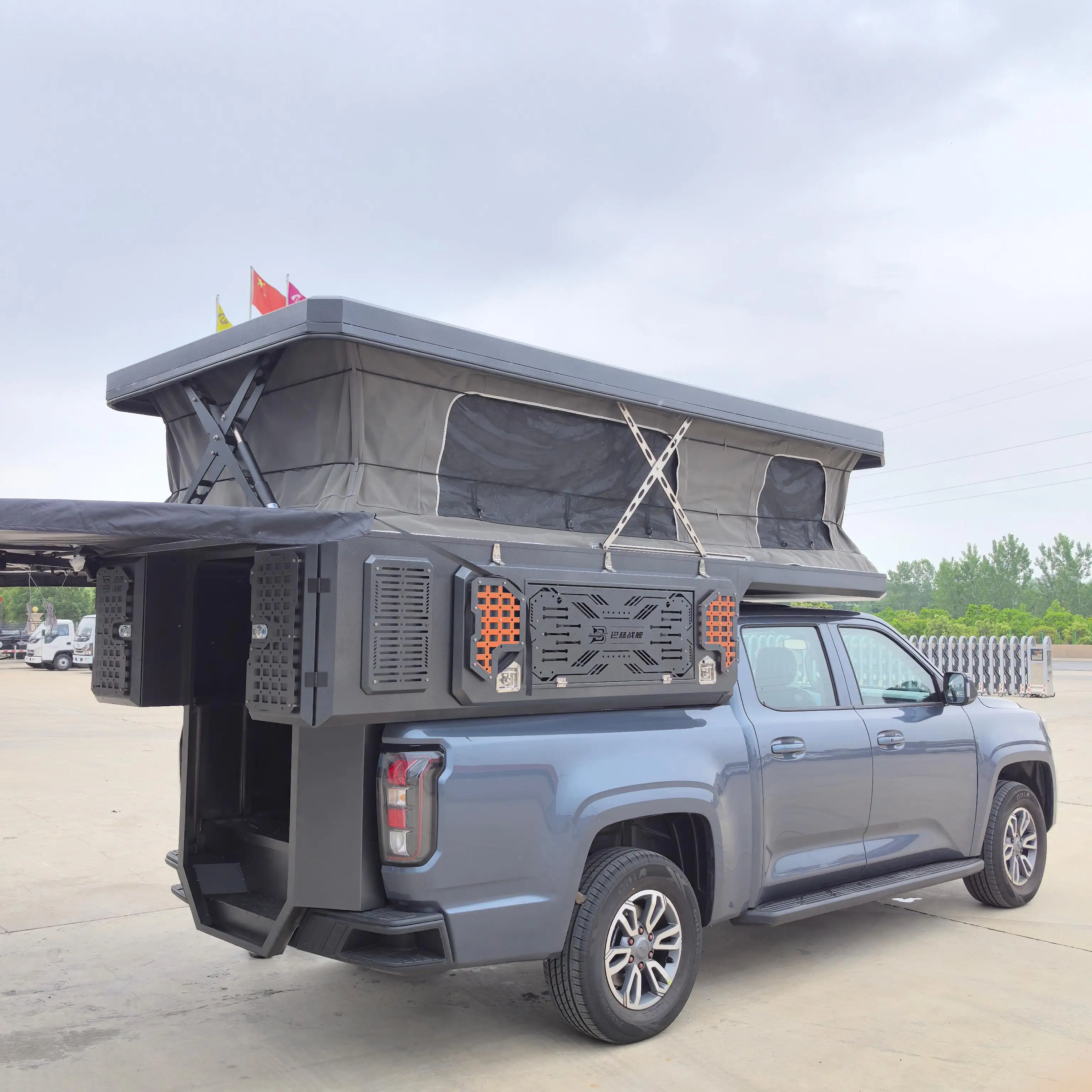 Modern Pop-Up Camper Shell for Pickup Trucks Popup Canopy for Outdoor ...