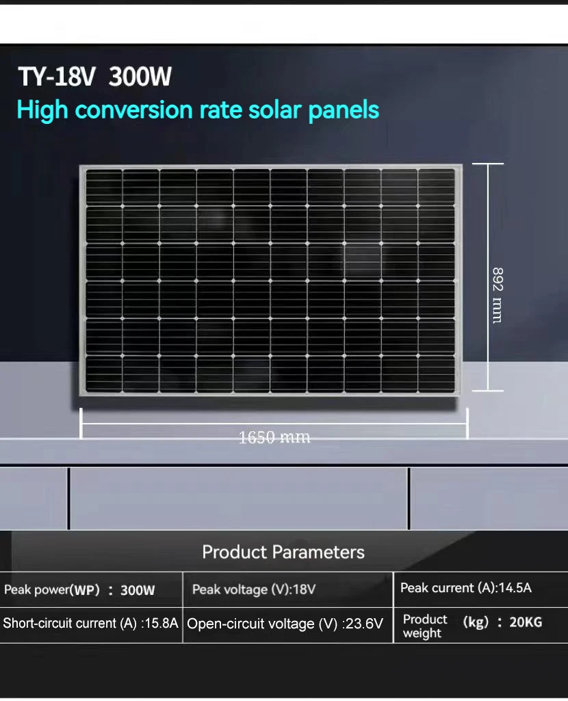 New Single Crystal Solar Photovoltaic Panel Home 18/30v Photovoltaic ...