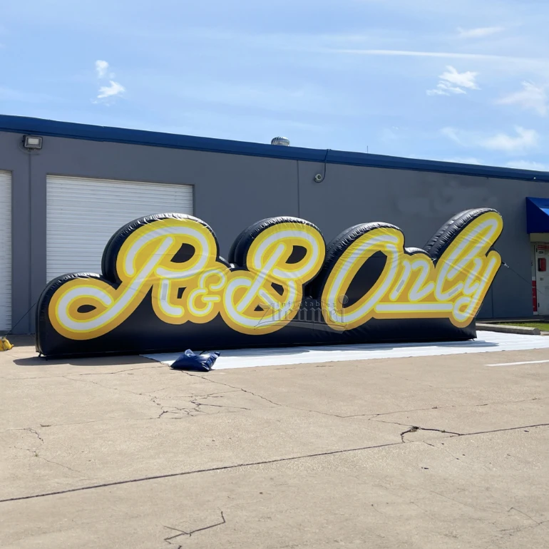 Custom Giant Inflatable Letters Models,White Text Inflatable Letter ...