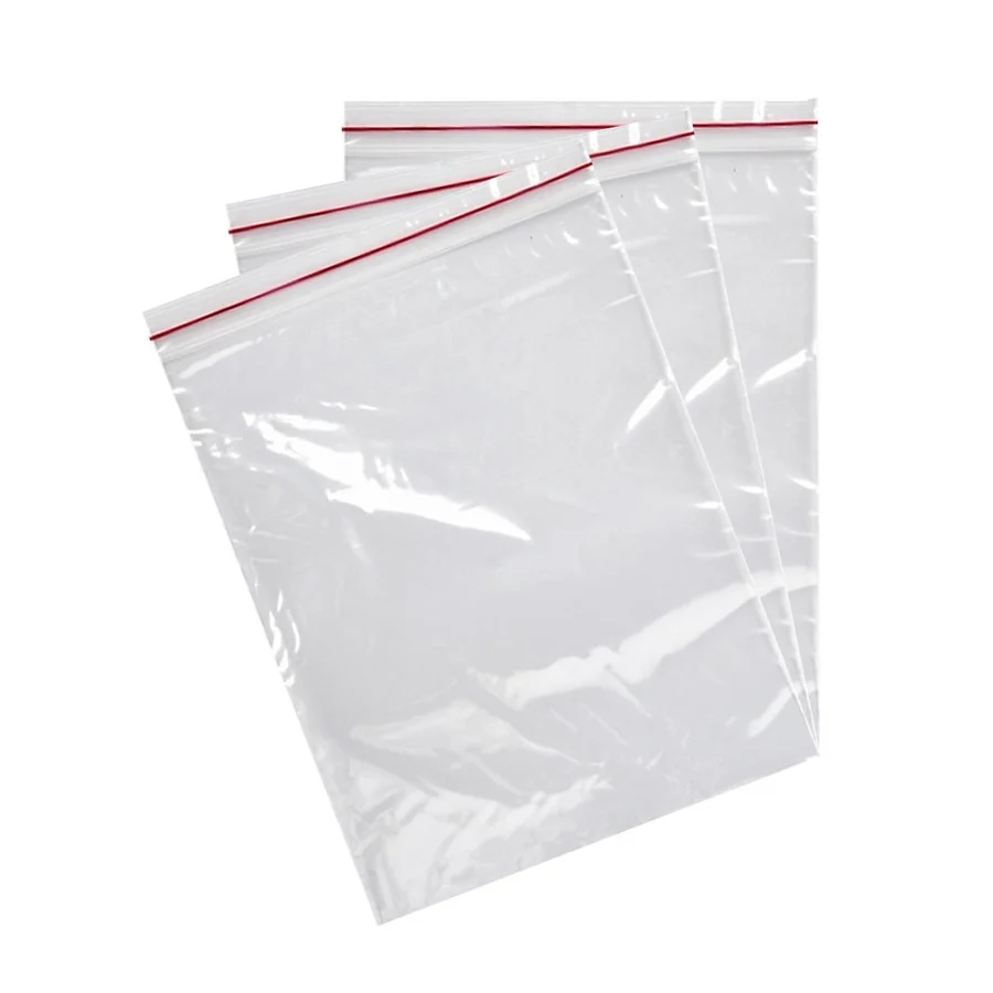 Custom High Quality Single Layer PE Bag Self-Sealing Ziplock Plastic ...